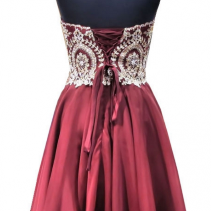 Sweet 8th Grade Prom Dress A-line Scoop Neckline Beaded Lace Short Two ...