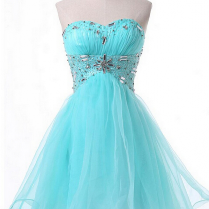 Tulle Homecoming Dress,Blue Homecoming Dress,Short Homecoming Dress ...