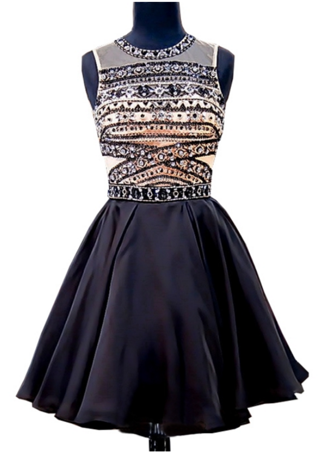 Stunning Junior 8th Grade Prom Party Dresses A-line Beaded Crystals ...