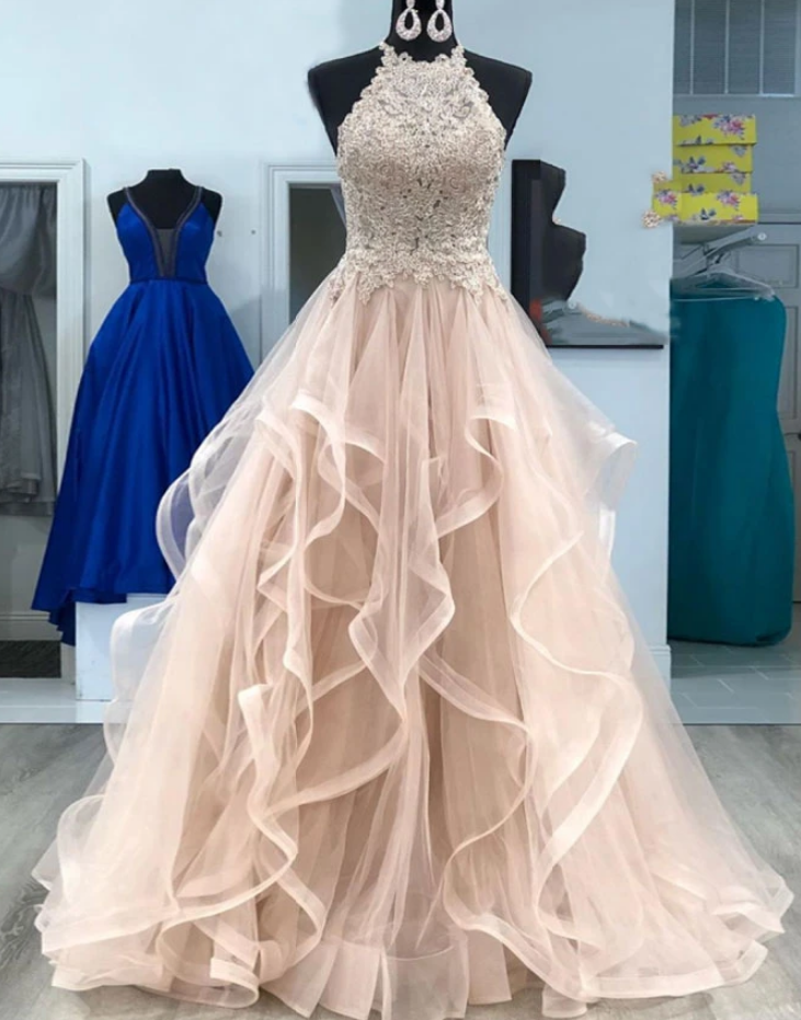 Lace Tulle Long Prom Dress, Evening Dress on Luulla