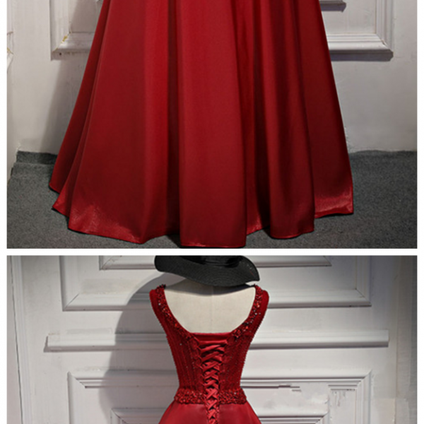 Satin With Applique Evening Dresses ,robe De Soiree Vestido De Festa ...