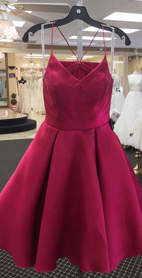 Cute Prom Dress,short Homecoming Dress,bow Back Party Dress,satin ...