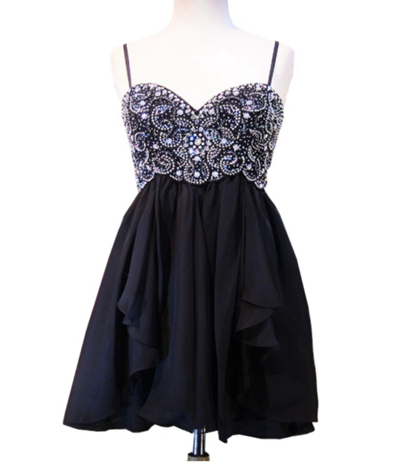 Cute 8th Grade Prom Dresses 2018 Sweetheart Spaghetti Strap Top Crystal ...