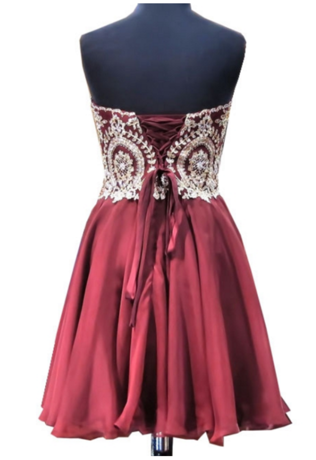 Sweet 8th Grade Prom Dress A-line Scoop Neckline Beaded Lace Short Two ...