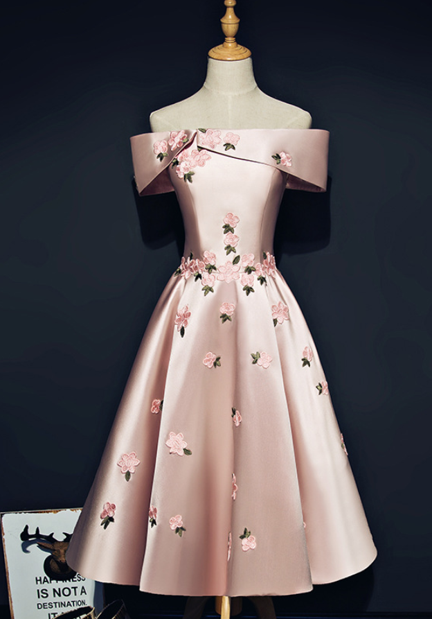 Homecoming Dresses,sweet, Off Shoulder Cocktail Dress, Student ...